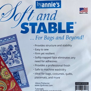 Soft and Stable by Annies, Original Foam Stabilizer, 18 X 58", for Bags & More, Tutorials ...