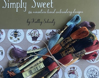 Softcover Book, Simply Sweet, Miniature Embroidery, Embroidery Designs ...