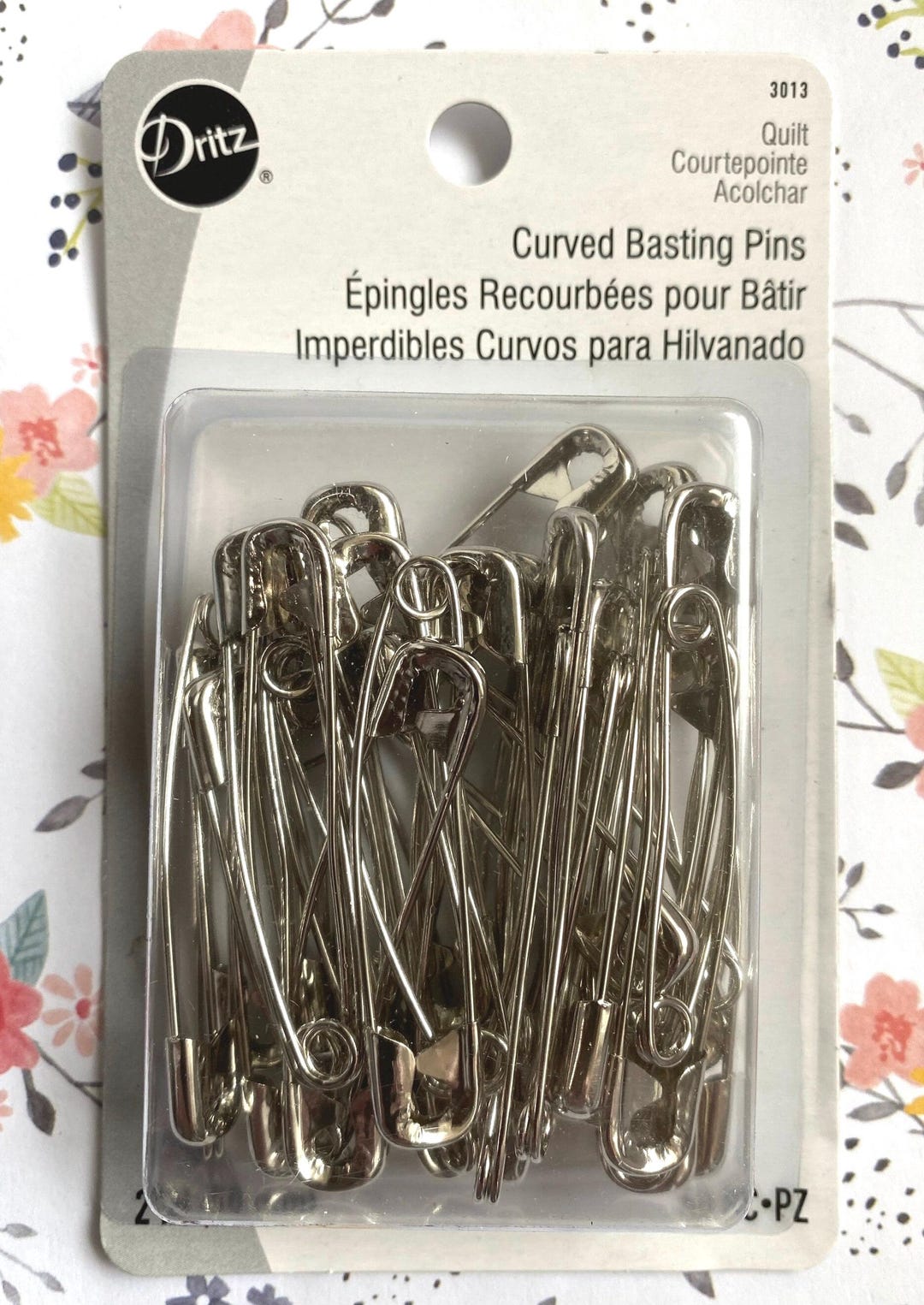 Curved Safety Pins Quilt Basting, Dritz Curved Pins, 2" Quilt Basting ...