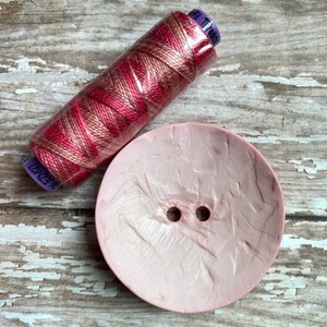 Round PALE PINK 60mm Dill Button, Extra Large 2.4 Inch Polyamide Button ...