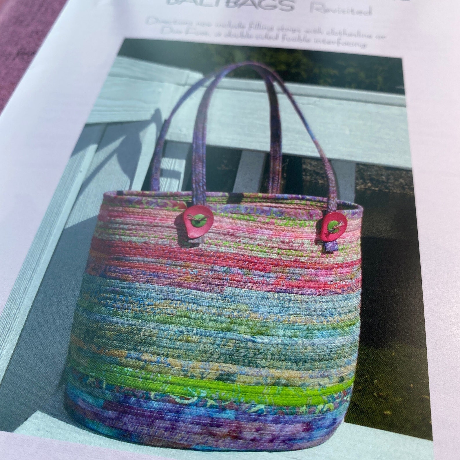 Aunties Two MARKET TOTE Pattern, 2 Sizes, Large Bag Pattern, Whole ...