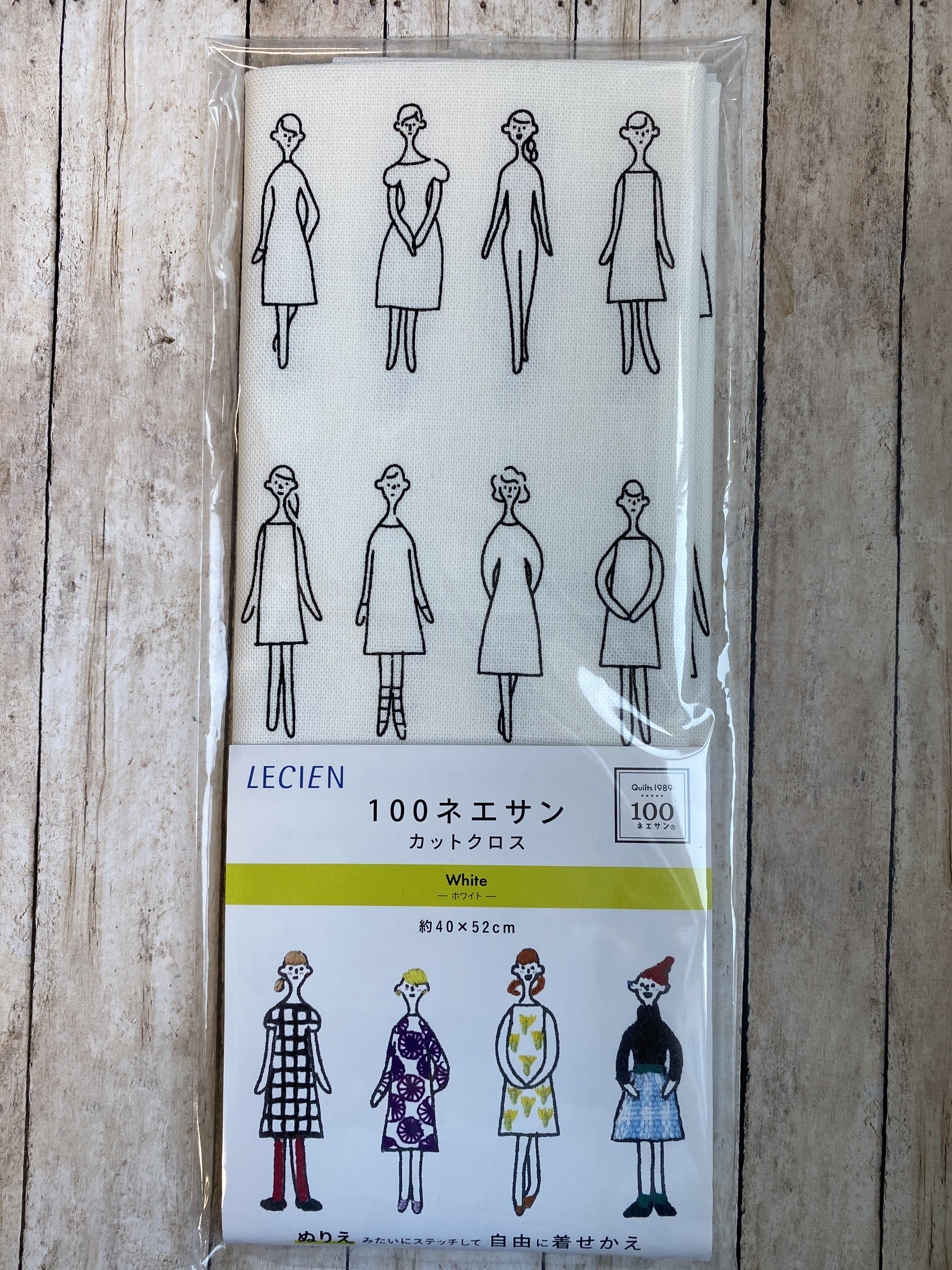 Lecien 100 LADIES, Preprinted 100 Embroidery Cloth, Free Stitch These ...