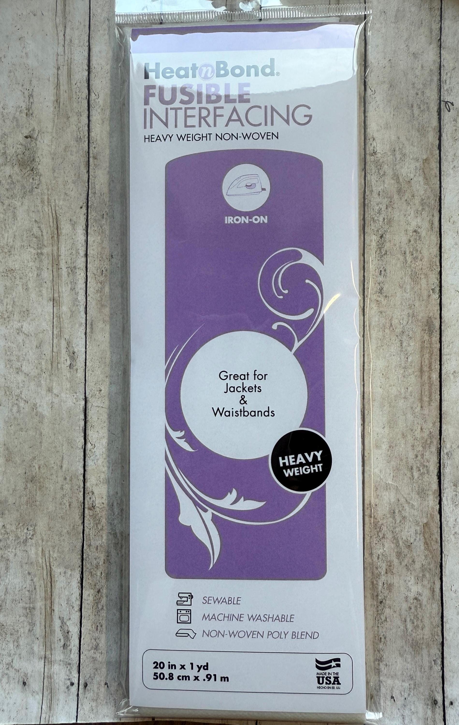 Heat N Bond Fusible Interfacing 20in X 1yd, 4 Weights Light Medium ...