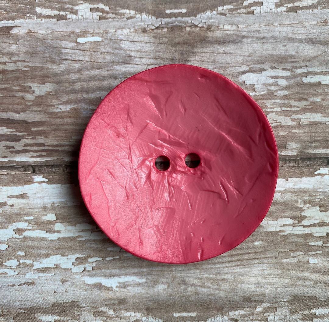 Round MEDIUM PINK 60mm Dill Button, Extra Large 2.4 Inch Polyamide ...
