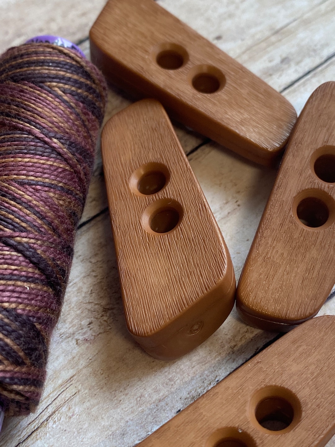 NUTMEG BROWN TOGGLE Closure 50mm Polyamide Button Toggle - Etsy