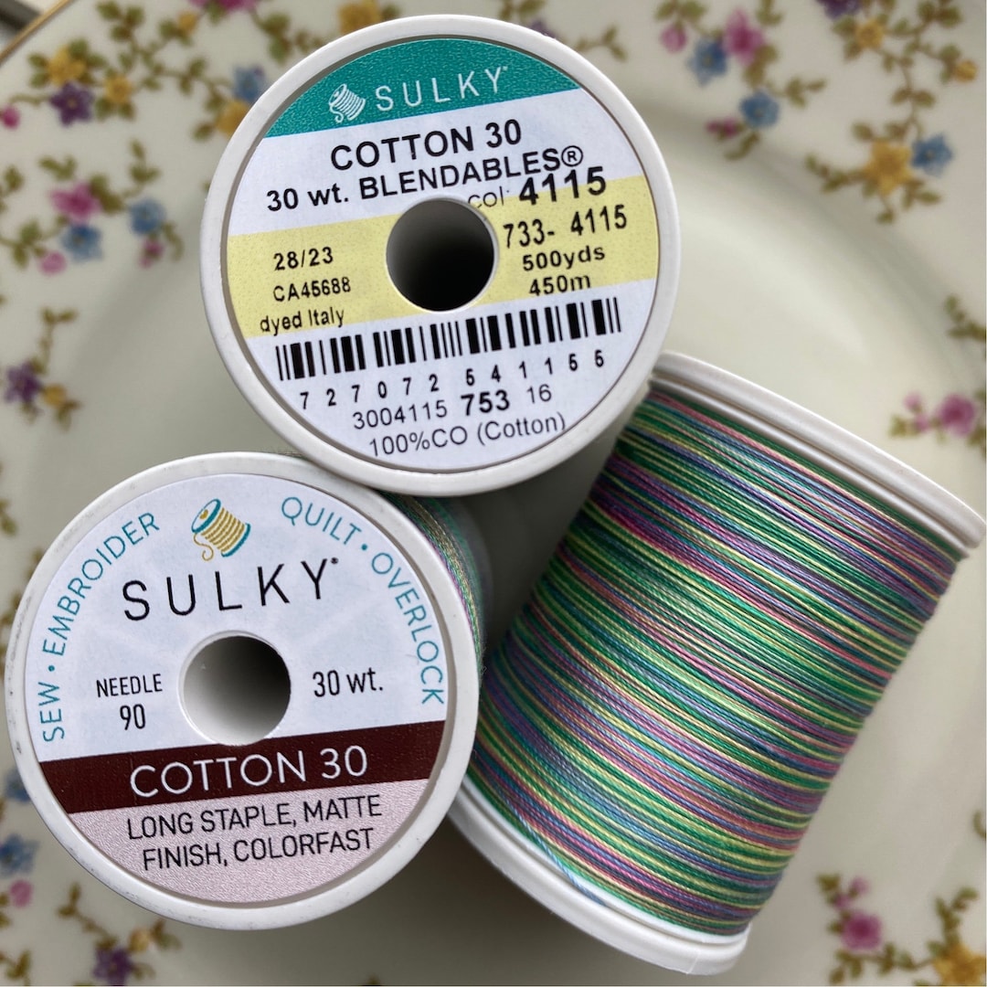 Sulky 30wt Blendables 4115 WILDFLOWERS, Variegated 30wt Thread for ...