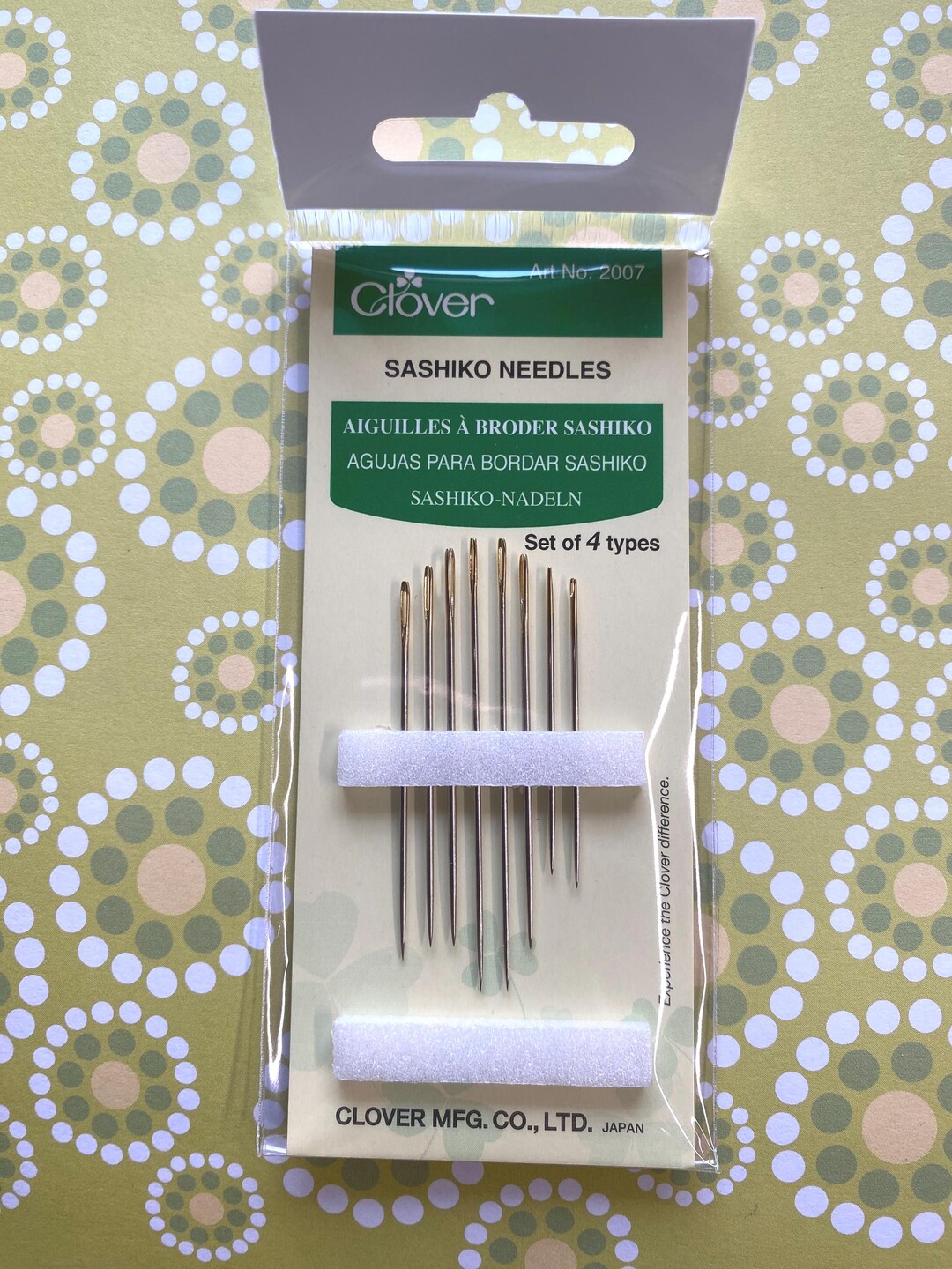 Clover Gold Eye SASHIKO Needles, Four Sizes Japanese Needles, Sharp ...
