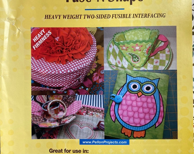 PELLON Fuse-n-shape Two Sided Fusible Heavy Weight Interfacing, Firm ...