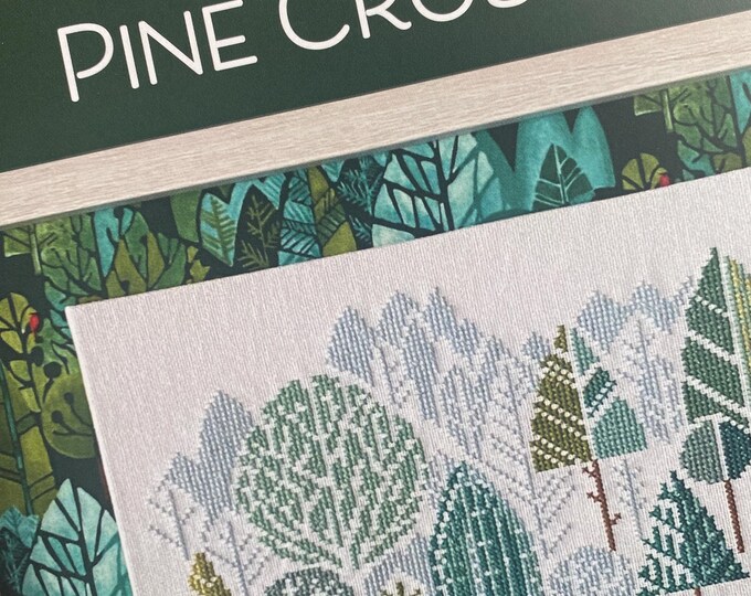 Robin Pickens PINE CROSSING Cross Stitch, Pine Cone Pattern, Modern ...