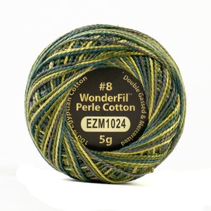 Eleganza Variegated, EL5GM 1024 CEDAR GROVE, 8WT Perle Cotton, Perle ...