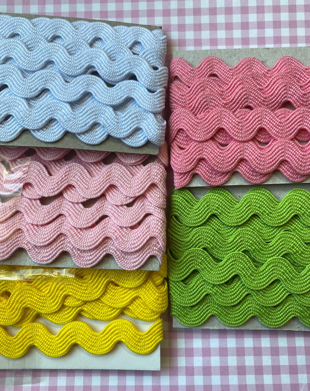 MEDIUM Wrights Rick Rack, 5 Colors or Bundle, .5 Inches Wide. 2.5 Yd ...