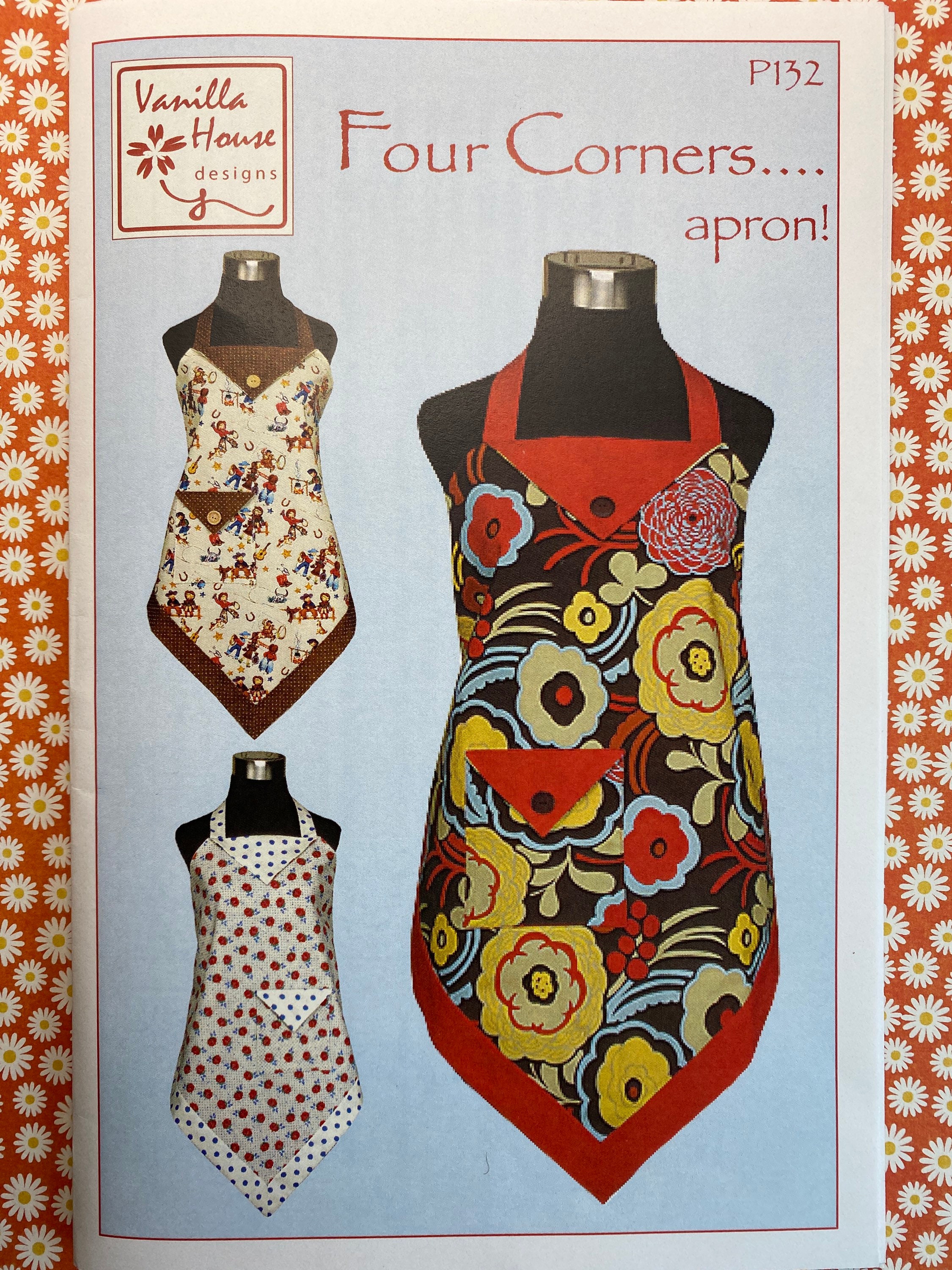 Four Corners Apron Vanilla House Apron Pattern Quick & Easy - Etsy