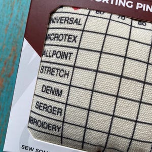 Madam Sew Needle Sorting Pincushion, Machine Needle Sorter, Canvas ...