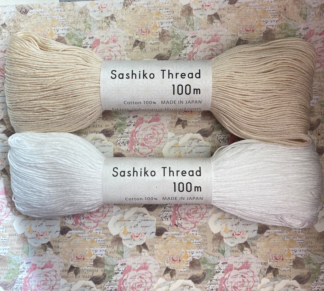 LARGE Skeins Olympus Sashiko Thread, LARGE 100M, 100 Meter Skein, Two ...