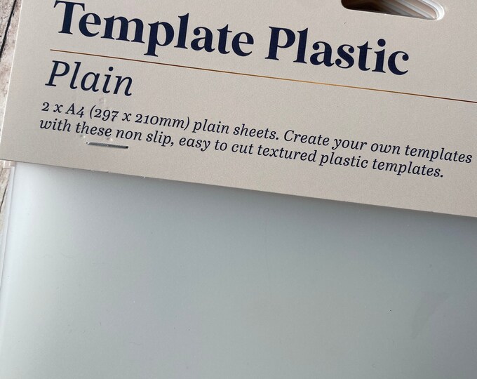 Sew Easy Template Plastic TEXTURED PLAIN, 2 Sheets Mylar, A4 Two Pack, for Applique, Quilting ...