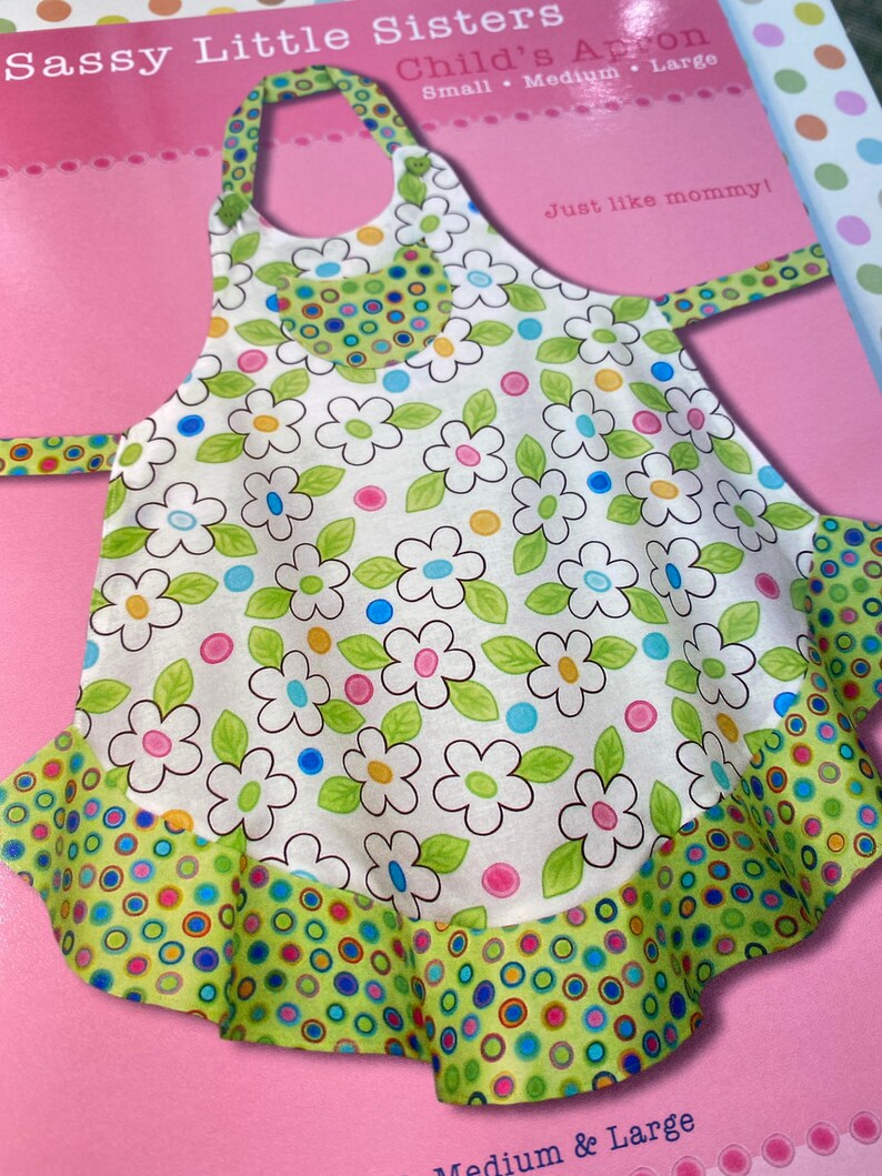 Sassy Little Apron in 3 Size Options, Children’s Apron Pattern, Sassy ...
