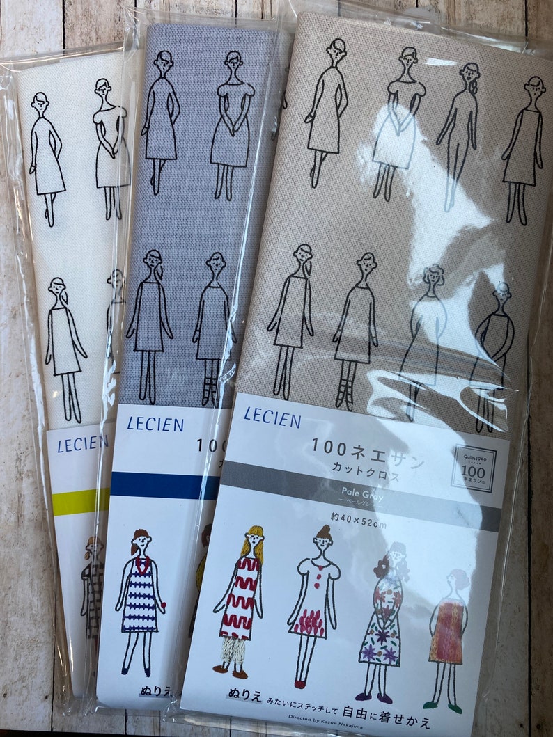 Lecien 100 LADIES, Preprinted 100 Embroidery Cloth, Free Stitch These ...