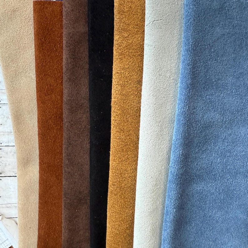 Suede SHEETS, 8.5 X 11in for Bags, Patches, Our Popular Suede Trim in 7 ...