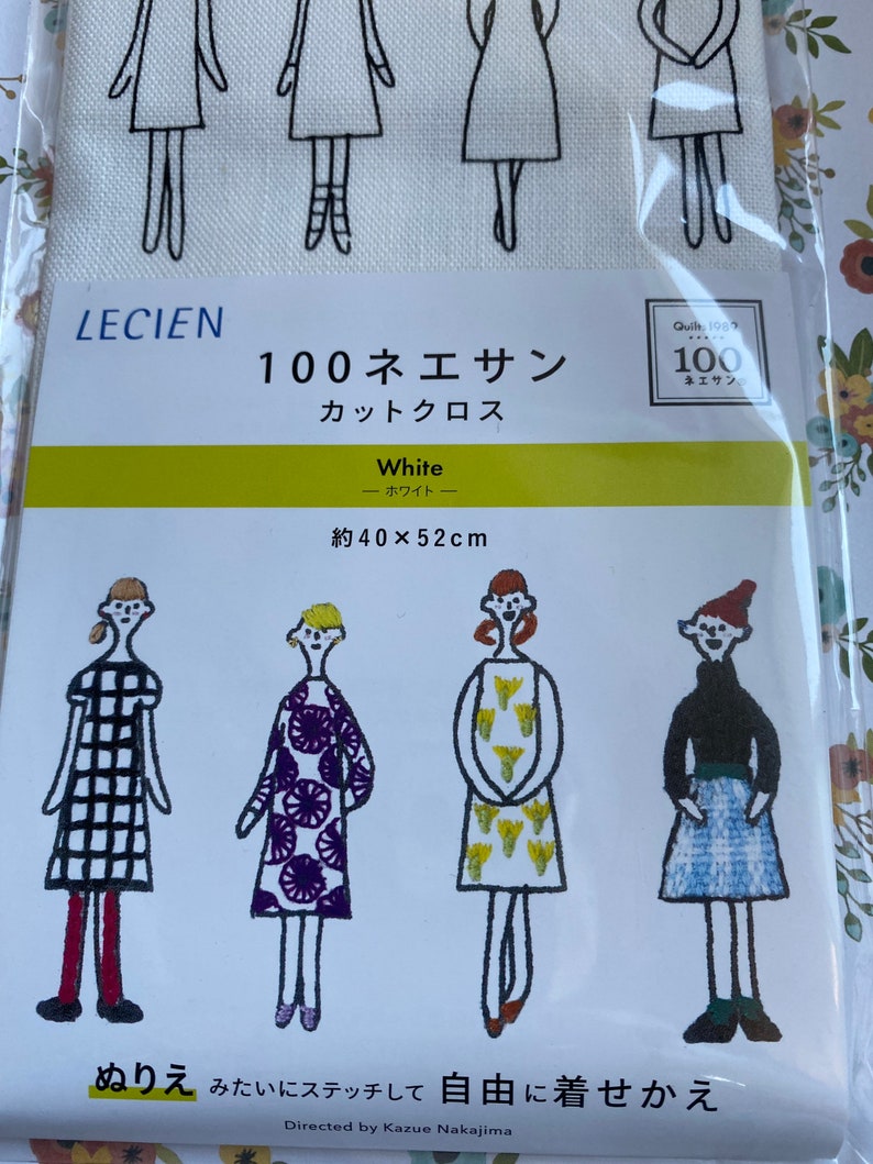 Lecien 100 LADIES, Preprinted 100 Embroidery Cloth, Free Stitch These ...