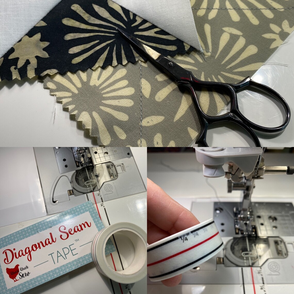 Diagonal Seam Tape Half Square Triangle Assistant Seam Gauge - Etsy