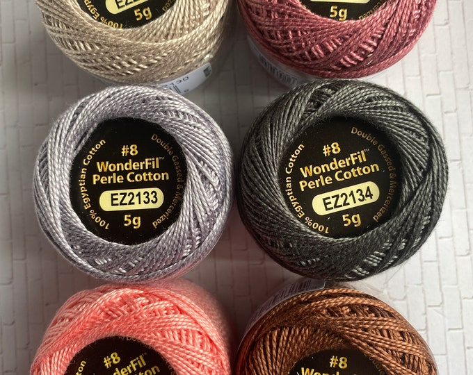 8 Wt Perle Cotton, Our Own CASHMERE With Alison Glass Eleganza ™ Perle ...