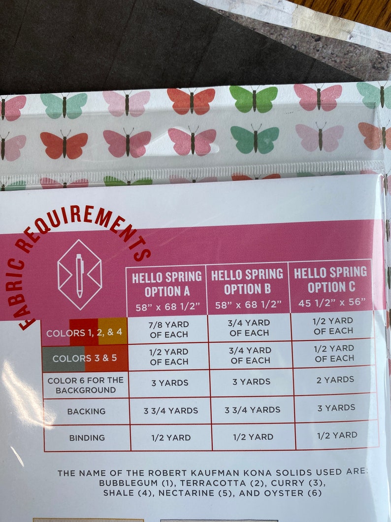 HELLO SPRING Quilt Pattern, Pen and Paper Patterns, Well Written 20 ...