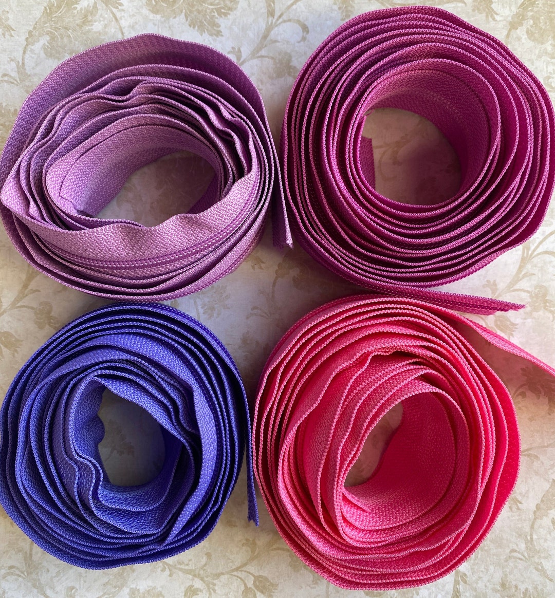 YKK Zippers by the Yard, 3 Yds 4.5 Reversible Coil Zipper & 8 Pulls ...