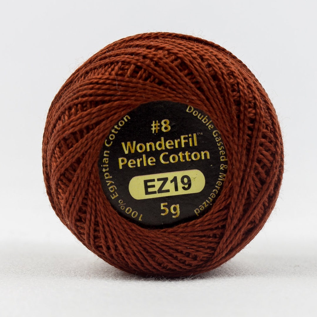 Perle Cotton EZ19, 8 Wt Eleganza Perle Cotton, EL5G-19 Wonderfil Perle ...
