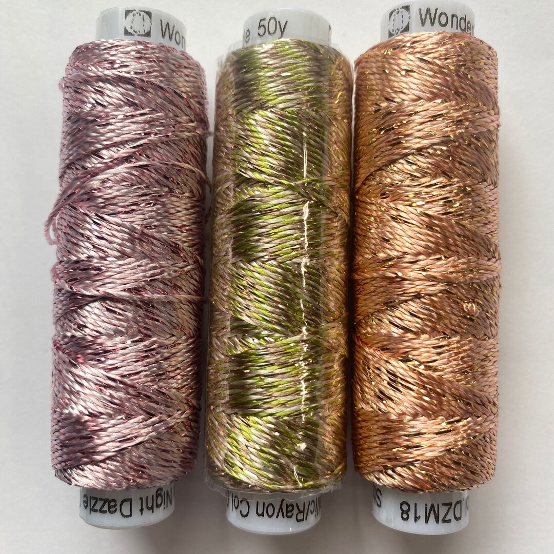 Starry Night Dazzle, BLUSHING Mix, Rayon Metallic by Kim Rado, Adds ...