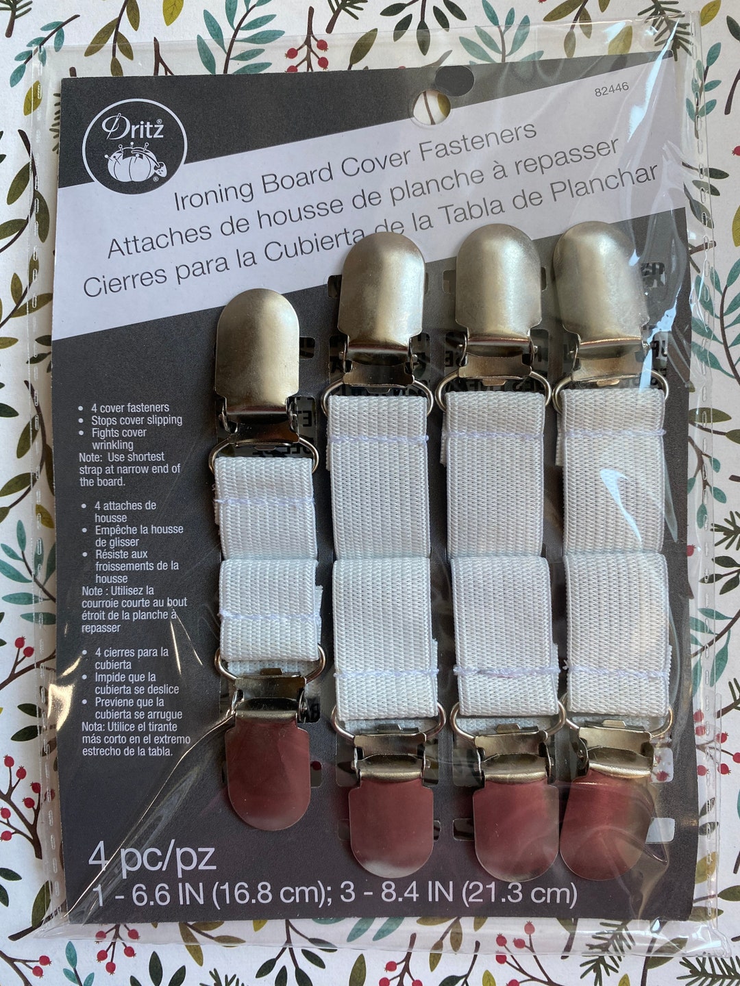 Dritz Ironing Board Clips, Pack of Four Stretch Clips for Smooth ...