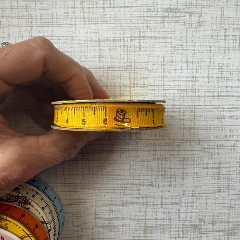 TAPE Measure Ribbon 10mm Multiple Colors, Ribbon for Needlebook, 3/8 ...