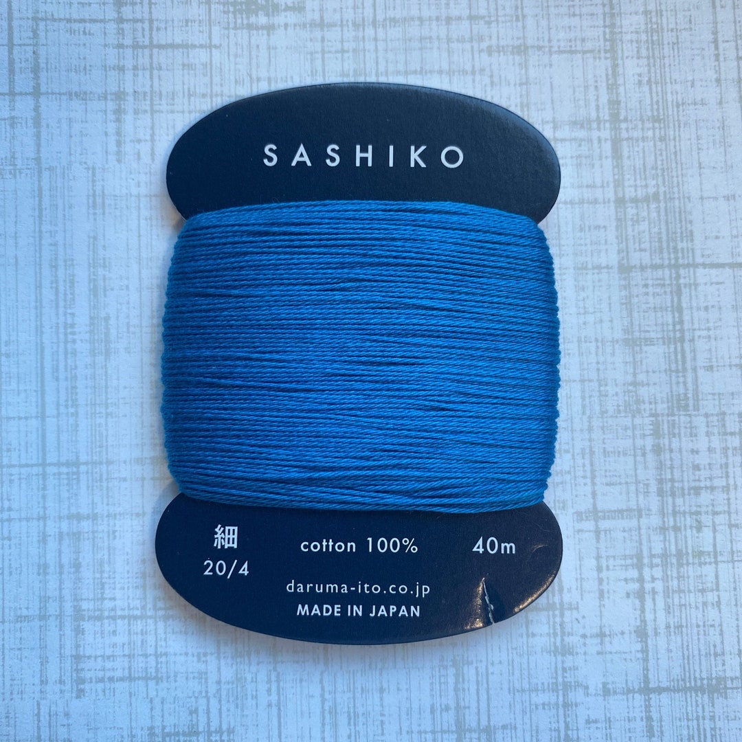 Daruma THIN Sashiko Thread, 20/4 Carded Cotton Sashiko Thread, 29 ...