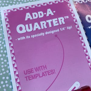 Add a Quarter Inch Ruler, Add an Eighth, 1 X 6" Size for Paper Pieced ...