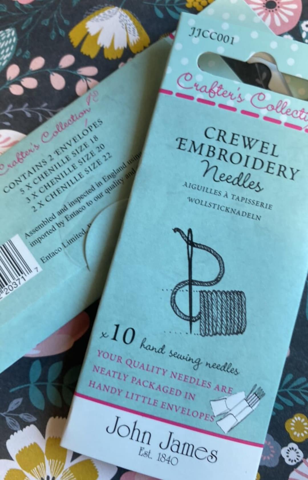 John James Crewel Embroidery Needles, an Assortment of 10 Chenille ...