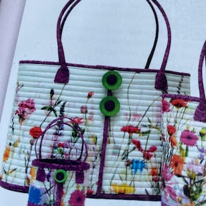 Aunties Two ROCKPORT TOTES Pattern, 1 Yd of Fabric, Whole Cloth Version ...