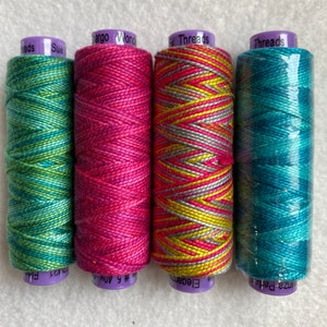 5wt Most POPULAR VARIEGATED & Multicolor Perle Cotton, Popular Brights ...