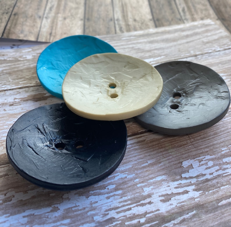 60mm BLACK Dill Button, EXTRA LARGE 2.4 Inch Polyamide Button, Extra ...