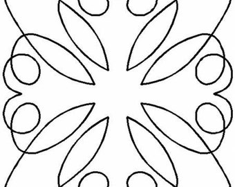 Continuous Line Quilting Stencil - Etsy