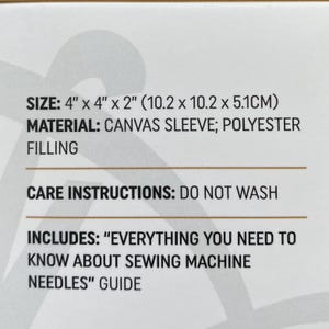 Madam Sew Needle Sorting Pincushion, Machine Needle Sorter, Canvas ...