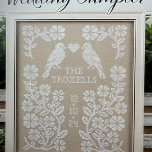 Wedding Sampler CROSS STITCH Pattern, Classic Design With Chart for ...