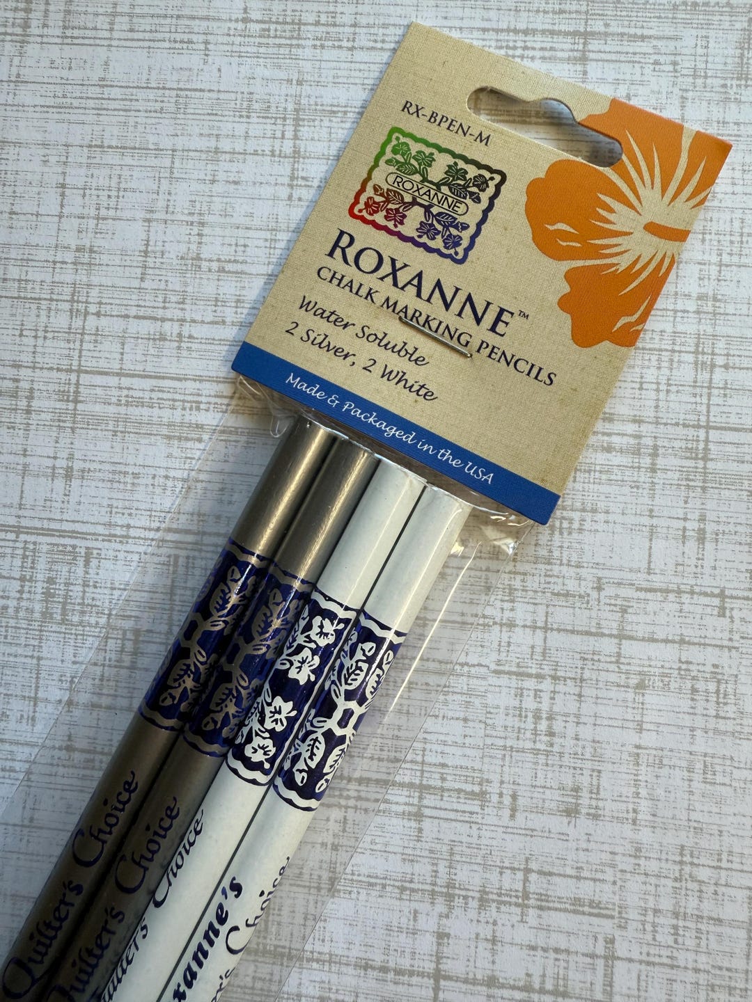 Roxannes Pure Chalk Marking Pencil, White Fabric Marker, Quilter's ...