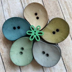 DARK PINK Paisley Dill Button, Polyamide Button, Extra Large Teardrop ...