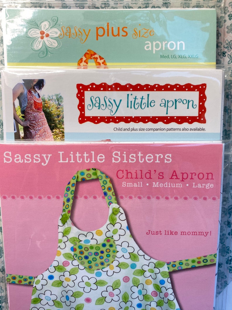Sassy Little Apron in 3 Size Options, Children’s Apron Pattern, Sassy ...