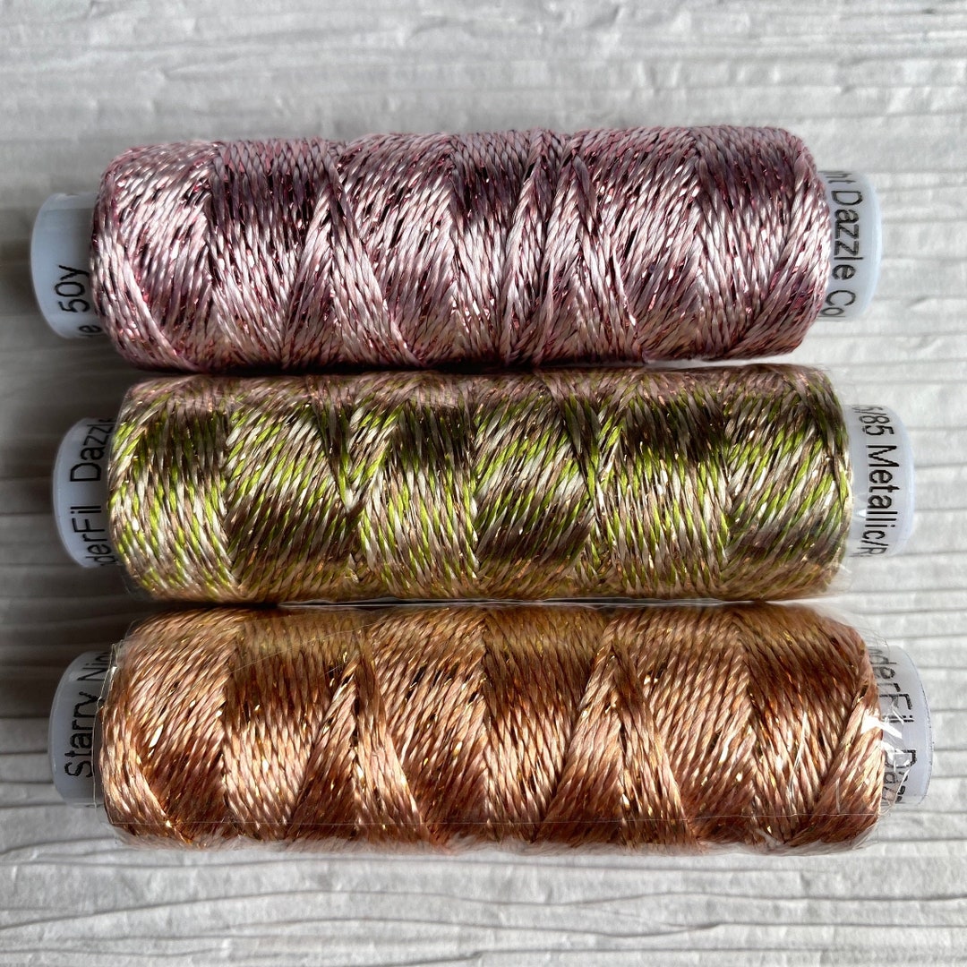 Starry Night Dazzle, BLUSHING Mix, Rayon Metallic by Kim Rado, Adds ...