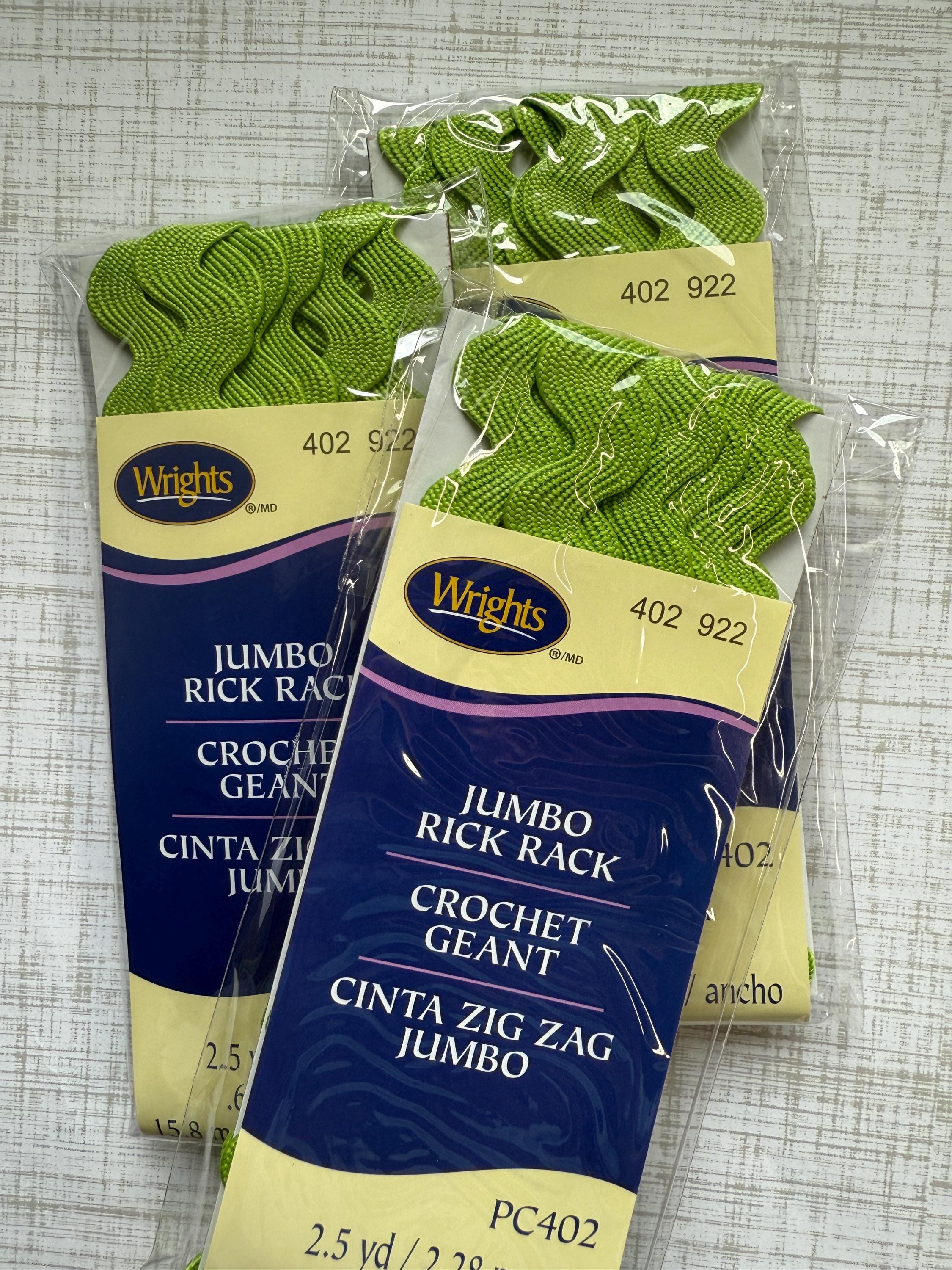 JUMBO Rick Rack, Choice of 5 Colors, .625 Inches Wide. 2.5 Yds per ...