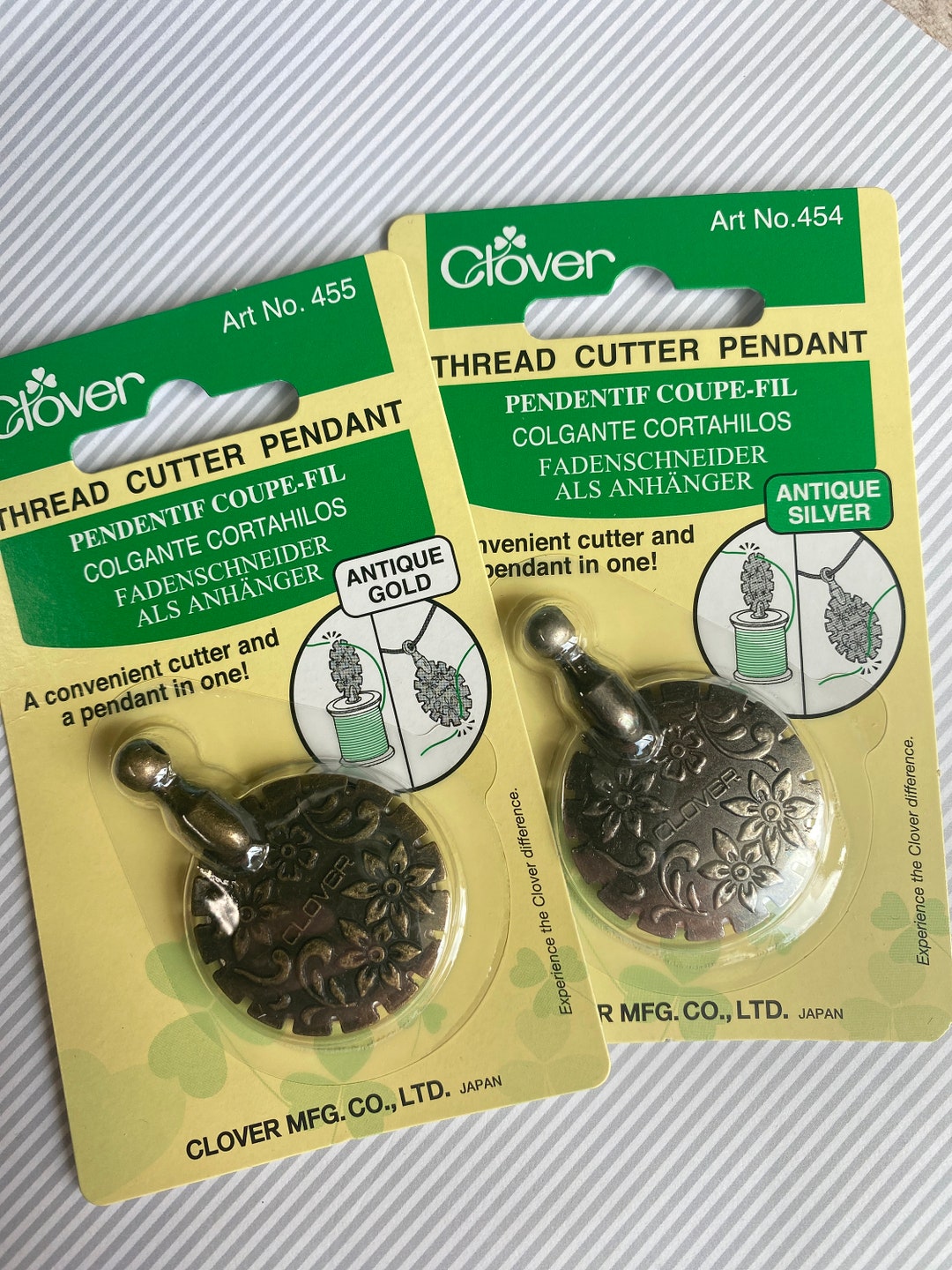 Two Pack Clover Thread Cutter, Pendant Style Thread Cutter, Cutter ...