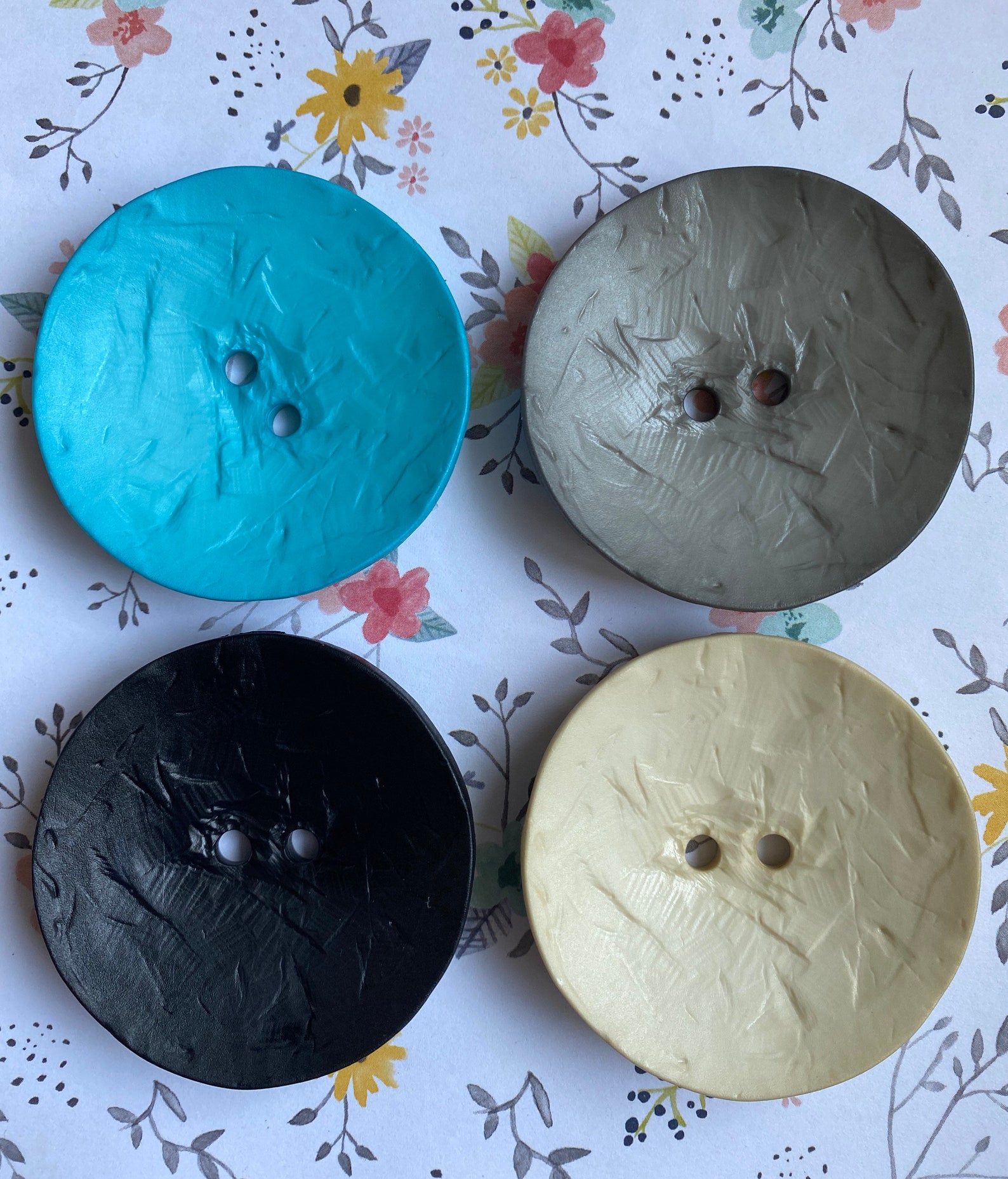 60mm BLACK Dill Button, EXTRA LARGE 2.4 Inch Polyamide Button, Extra ...
