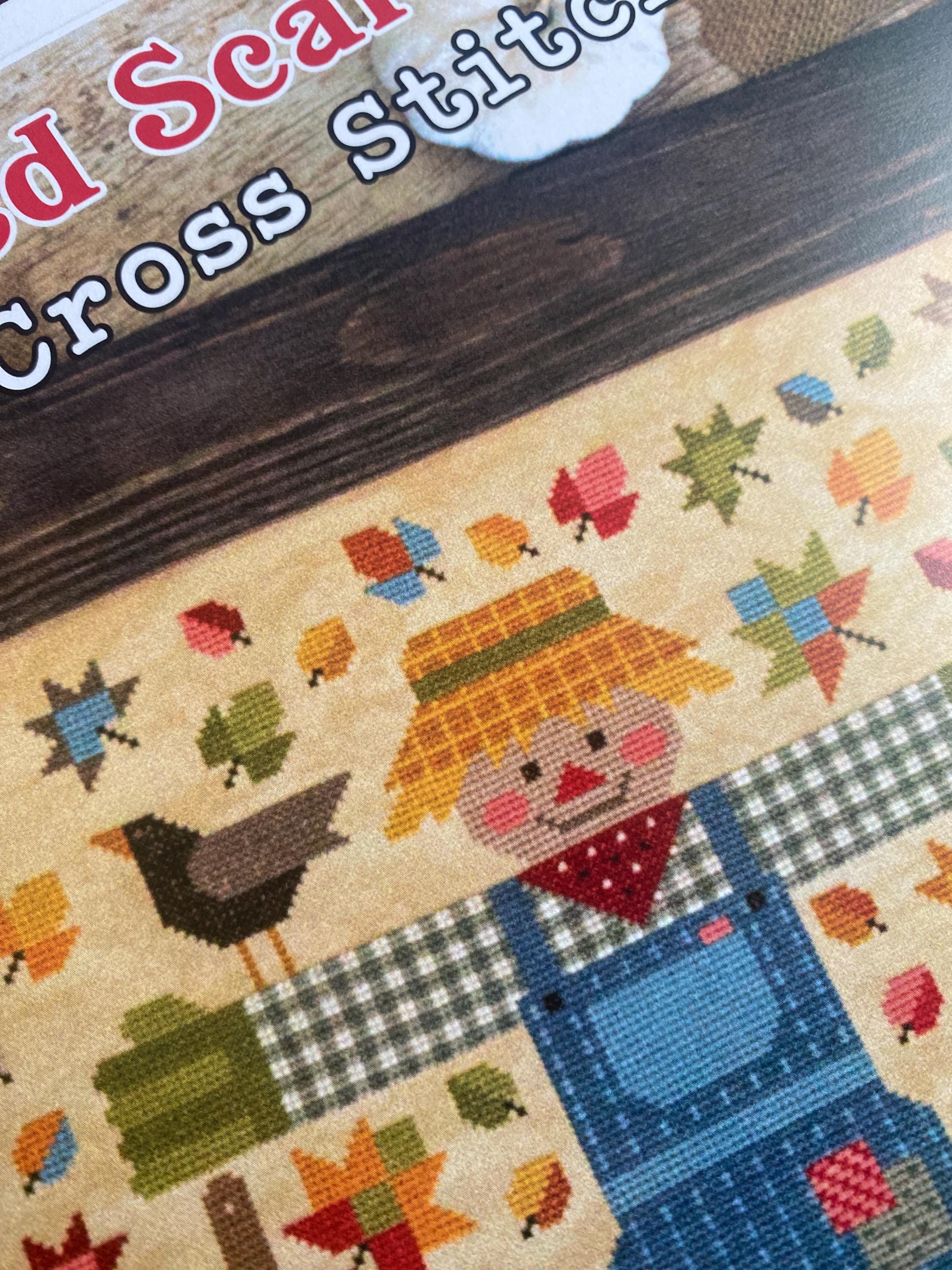 Quilted Scarecrow CROSS STITCH Pattern by Lori Holt, Fall Cross Stitch ...