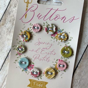 Tilda Buttons, Tilda FAT EIGHTH BUNDLES, Spring Easter Pastels, 10 ...