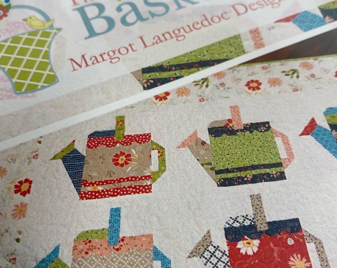 WATERING CANS Quilt Pattern, Margot Languedoc, Pattern Basket Quilt ...